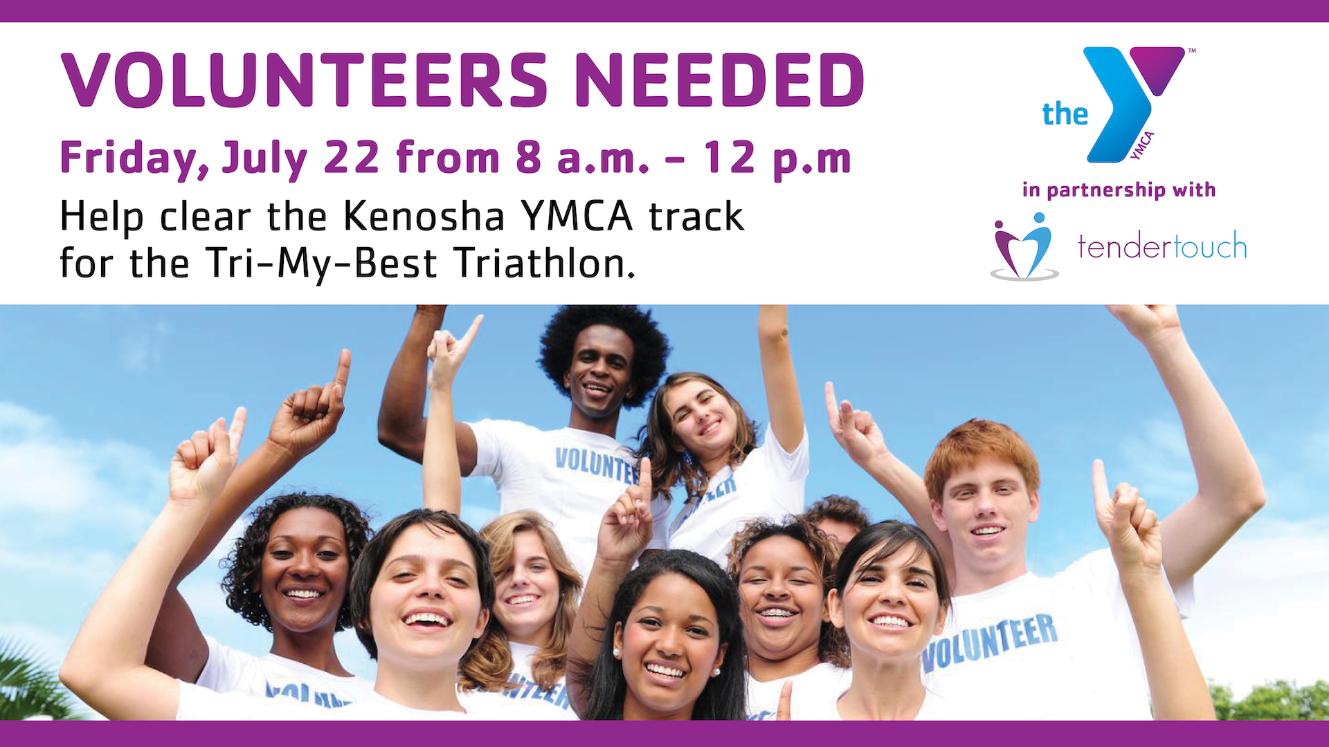 Volunteer NOW for Tri-My-Best Triathlon Track Prep | Kenosha YMCA